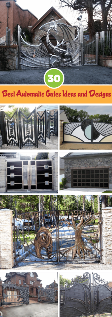 30 Eye-catching Automatic Stand Out Gates Designs - InteriorSherpa