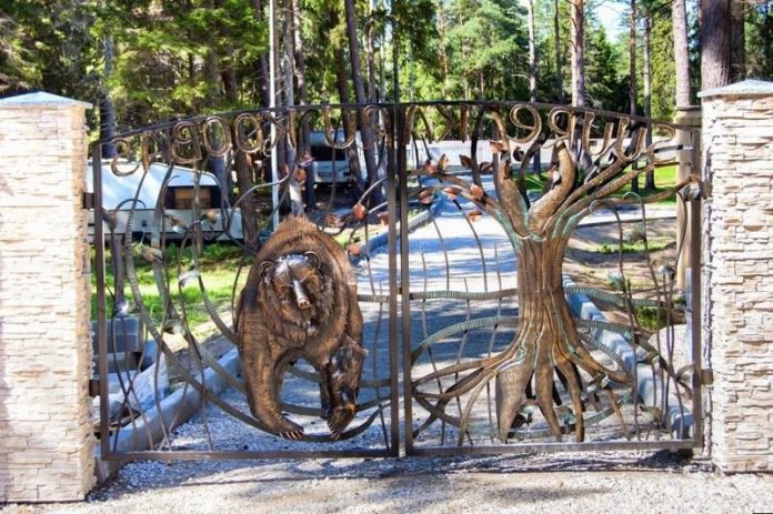 30 Eye-catching Automatic Stand Out Gates Designs - InteriorSherpa