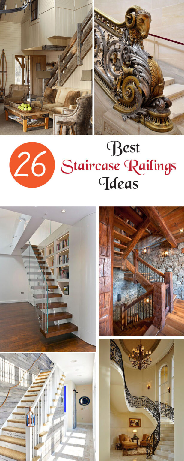 26 Staircase Railings That Make All The Difference - InteriorSherpa