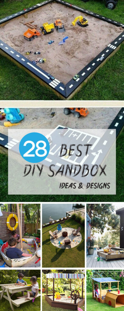 28 Cute DIY Sandbox Ideas Your Kids Will Love - InteriorSherpa
