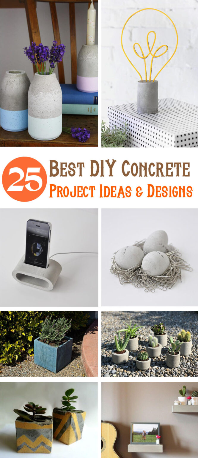 25 DIY Concrete Project Ideas To Try At Home - InteriorSherpa